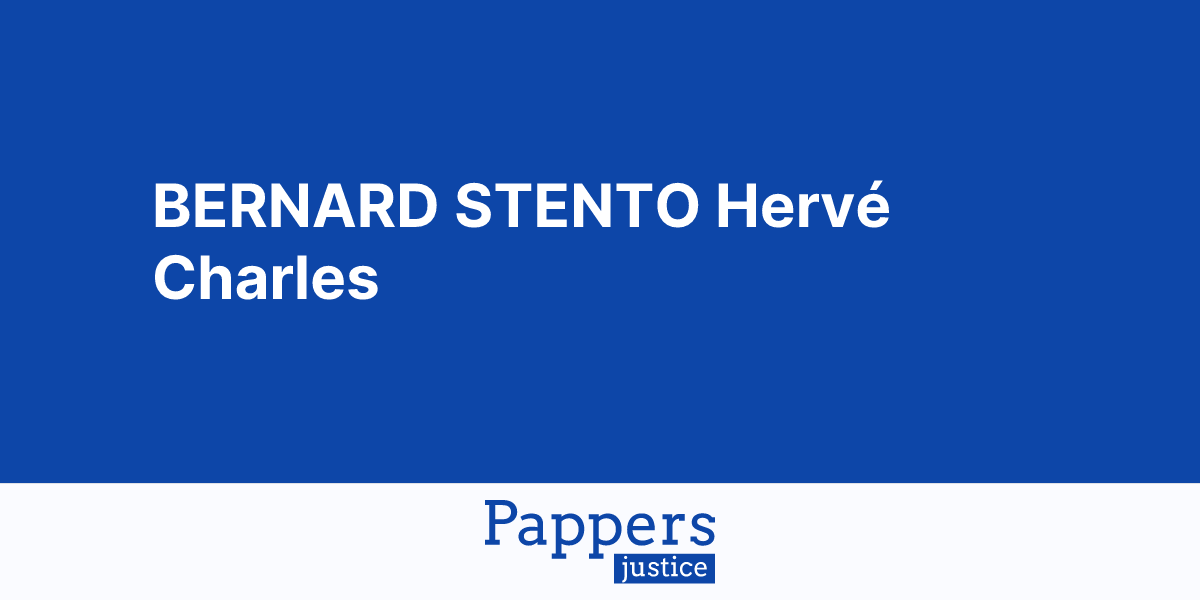 Maître BERNARD STENTO Hervé Charles | Avocat Montpellier (34000 ...
