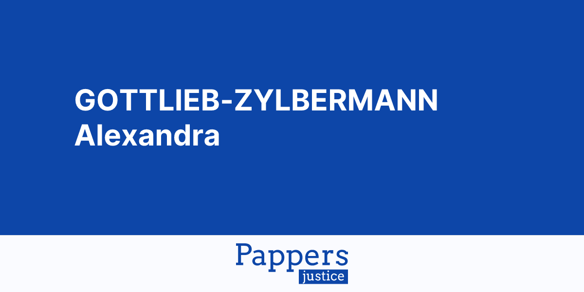 Maître GOTTLIEB-ZYLBERMANN Alexandra | Avocat Paris (75009) | Pappers ...