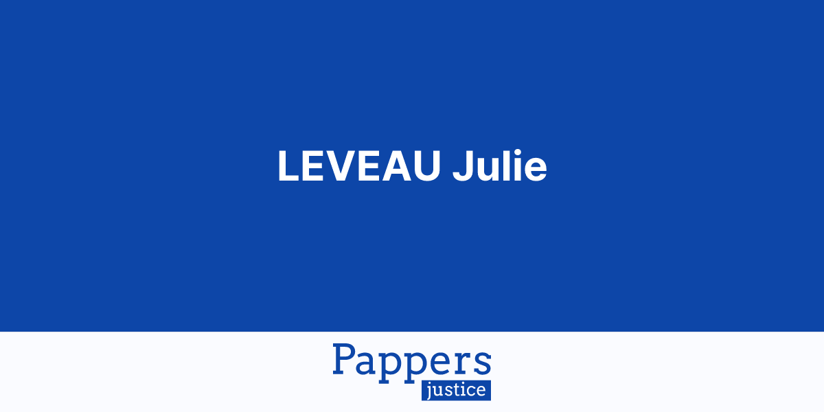 Maître LEVEAU Julie | Avocat Lyon (69002) | Pappers Justice