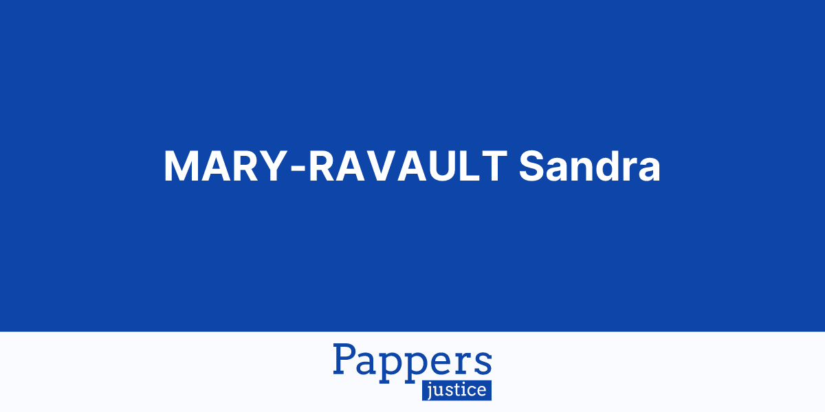 Maître MARY-RAVAULT Sandra | Avocat Nanterre (92000) | Pappers Justice ...