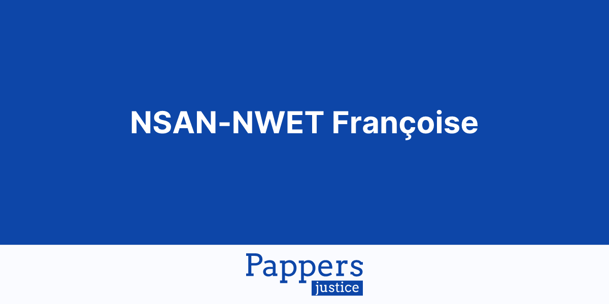 Maître NSAN-NWET Françoise | Avocat Paris (75005) | Pappers Justice ...