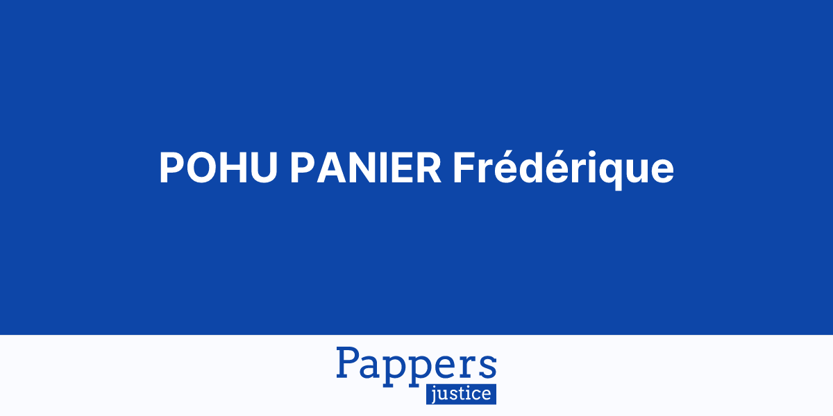 Maître POHU PANIER Frédérique | Avocat Perigueux (24000) | Pappers ...