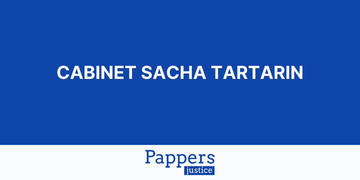 CABINET SACHA TARTARIN | Pappers Justice | Pappers Justice : Toutes les ...