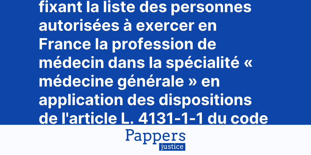Arrêté du 20 février 2025 fixant la liste des personnes autorisées à ...
